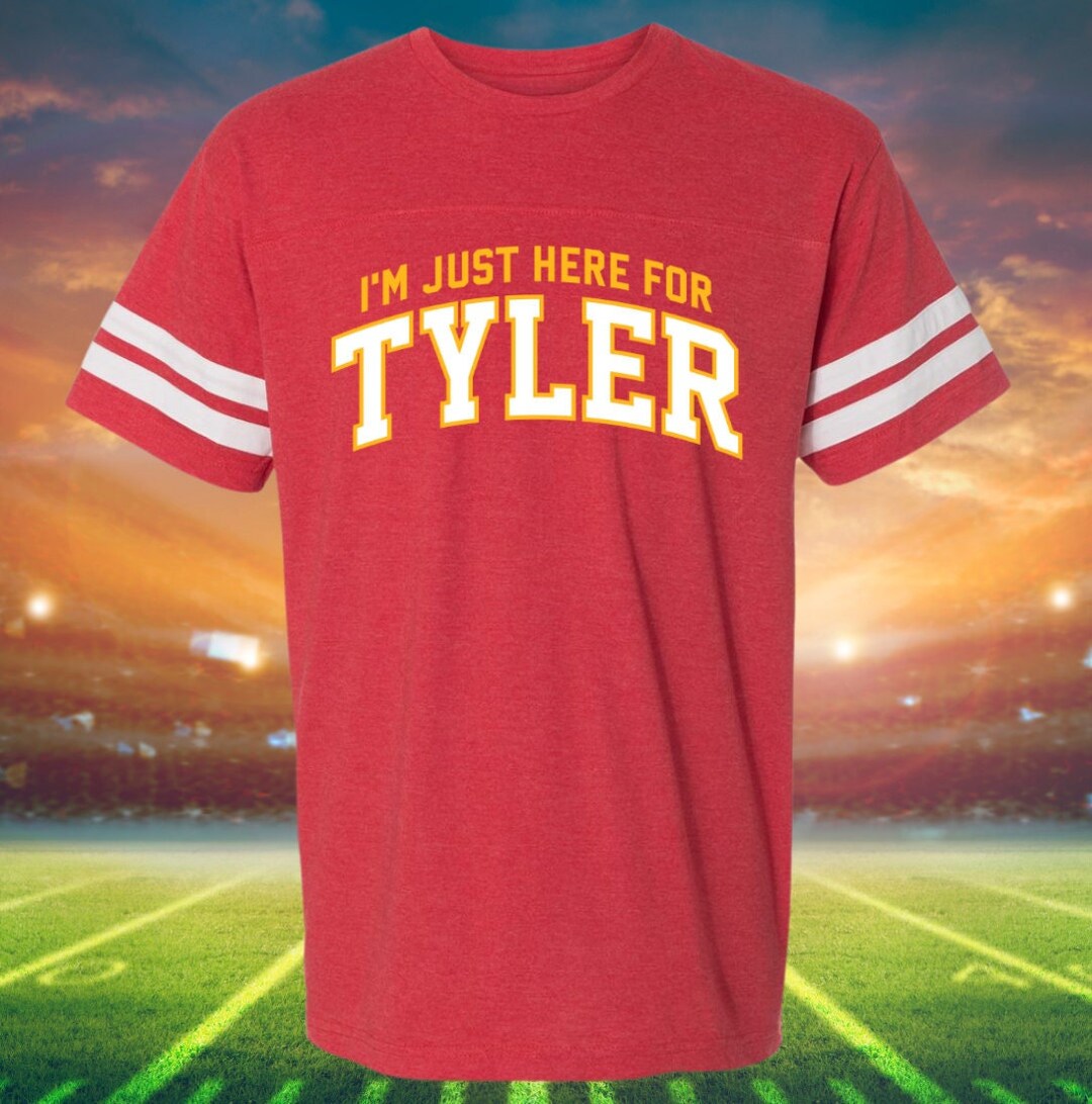 I'm Just Here for Tyler Hynes Striped T-shirt Holiday Touchdown ...