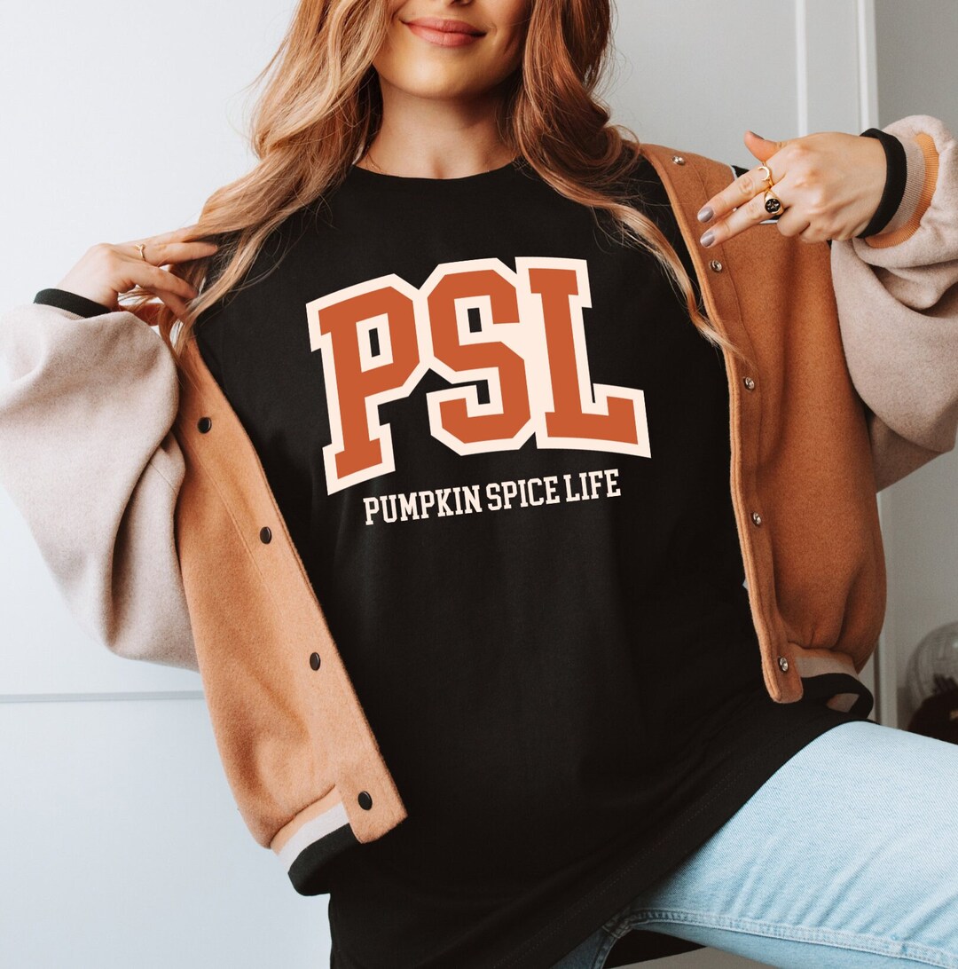 PSL Pumpkin Spice Life Shirt Cute Fall Halloween Shirts Fall Aesthetic ...