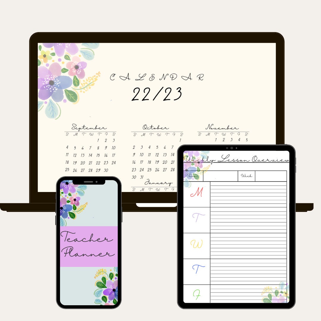 Teacher Planner Digital Download Teaching Planning - Etsy