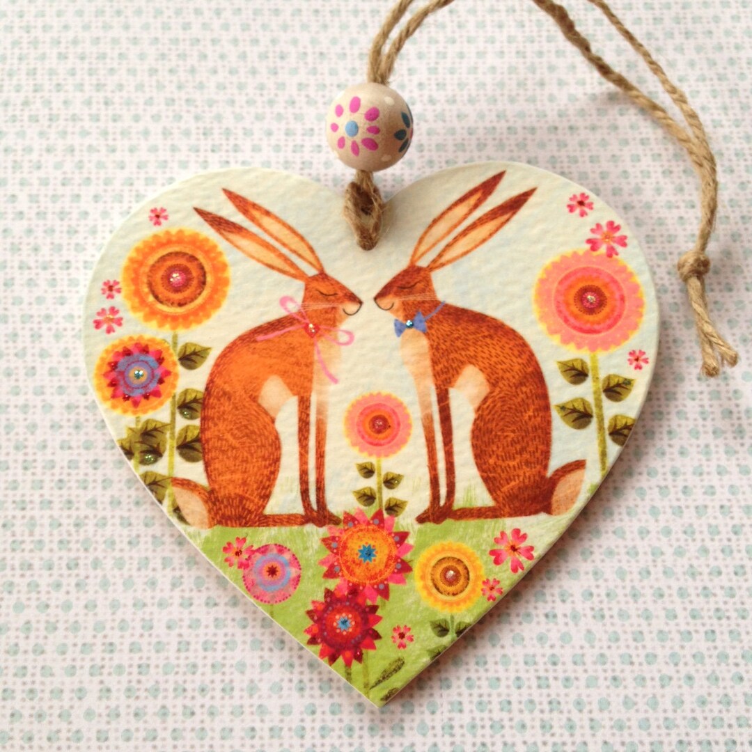 Sent From the Heart' Valentine Heart.illustrated Wooden Heart.option to ...