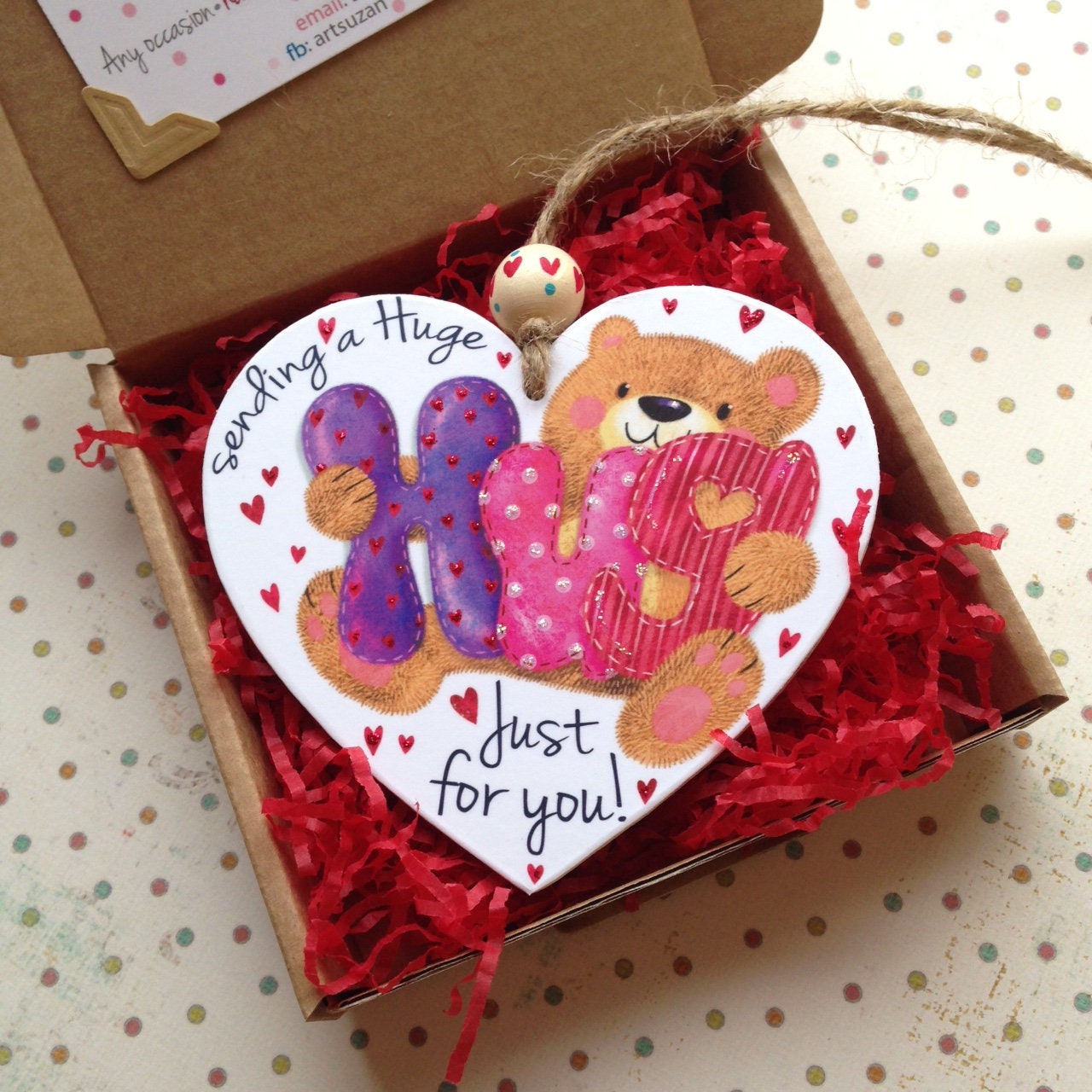 Fabulous Huge Hug Bear Heart.sent From the Heart.teddy Bear Hug Heart ...