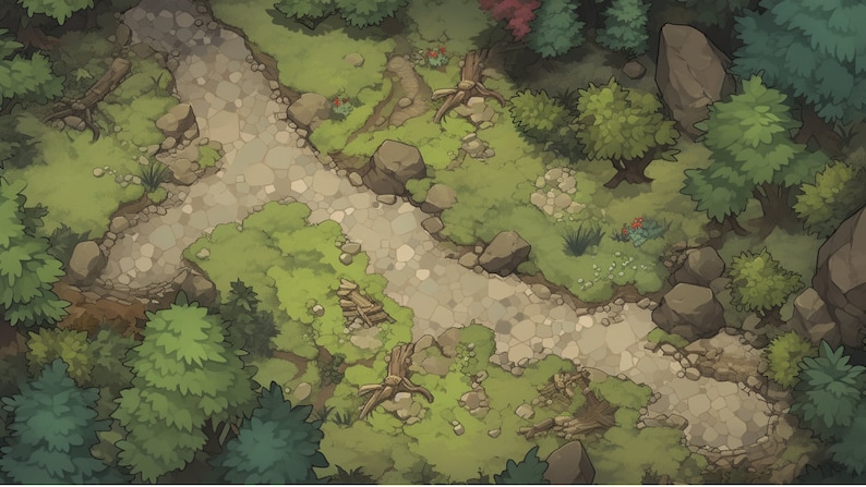 DND Battle Maps | Forest Bundle | Game Master | TTRPG | Printable and ...