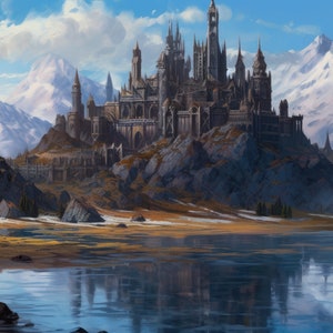 DND Digital Art | Eberron | Nerdy Gift | TTRPG | Landscape Art ...