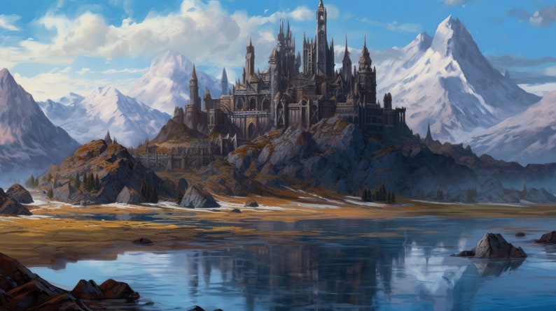 DND Digital Art | Eberron | Nerdy Gift | TTRPG | Landscape Art ...