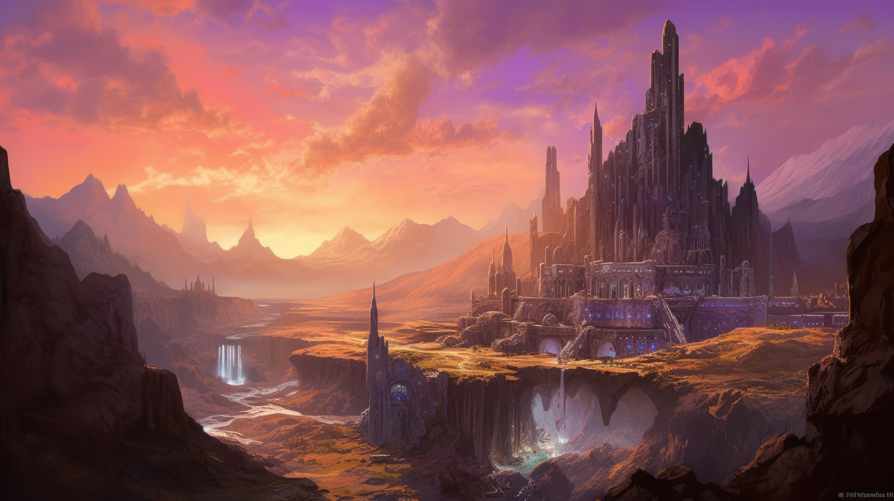 DND Digital Art | Eberron | Nerdy Gift | TTRPG | Landscape Art ...