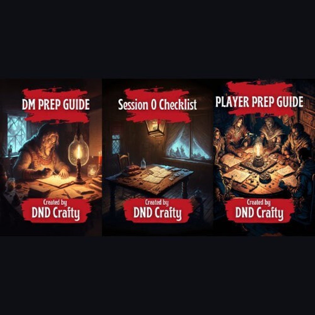 BUNDLE DM Prep Sheet | PC Prep Sheet | Session 0 Guide | Ttrpg | Dnd | Role-playing Game - Etsy