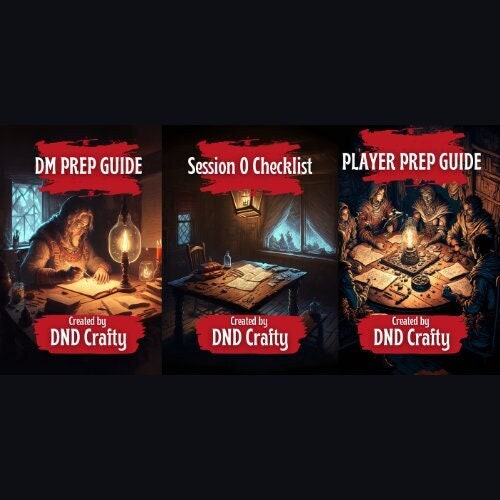 BUNDLE DM Prep Sheet | PC Prep Sheet | Session 0 Guide | Ttrpg | Dnd ...