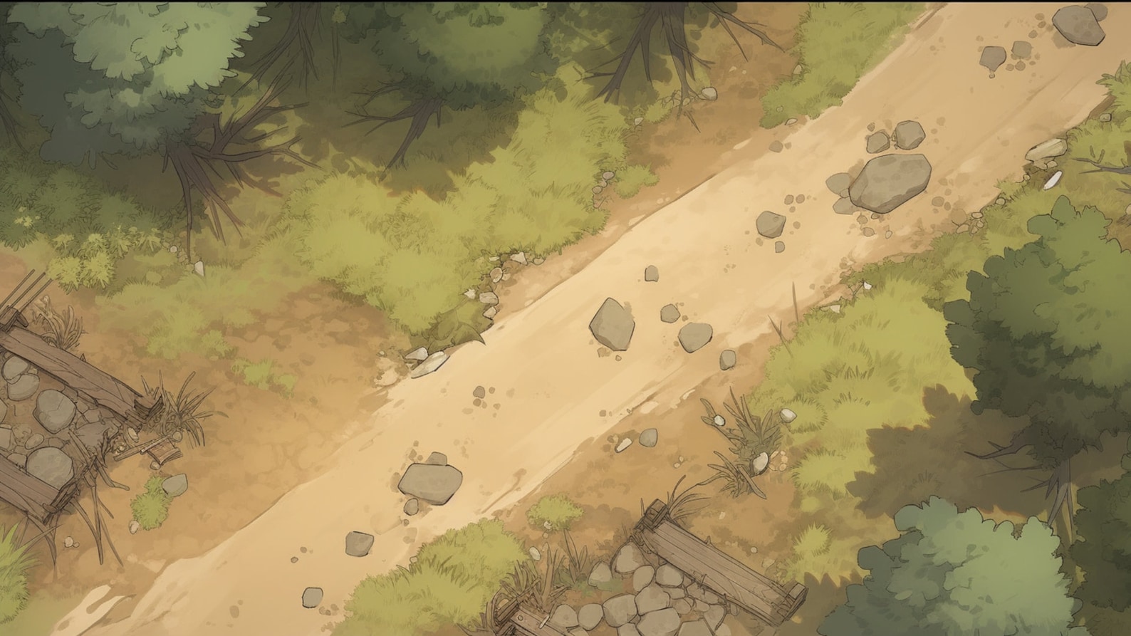 DND Battle Maps | Dirt Road Bundle | Game Master | TTRPG | Printable ...