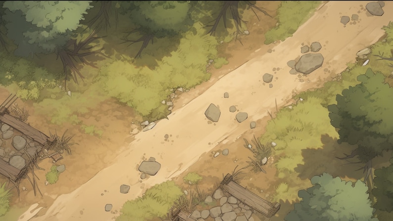 DND Battle Maps | Dirt Road Bundle | Game Master | TTRPG | Printable ...
