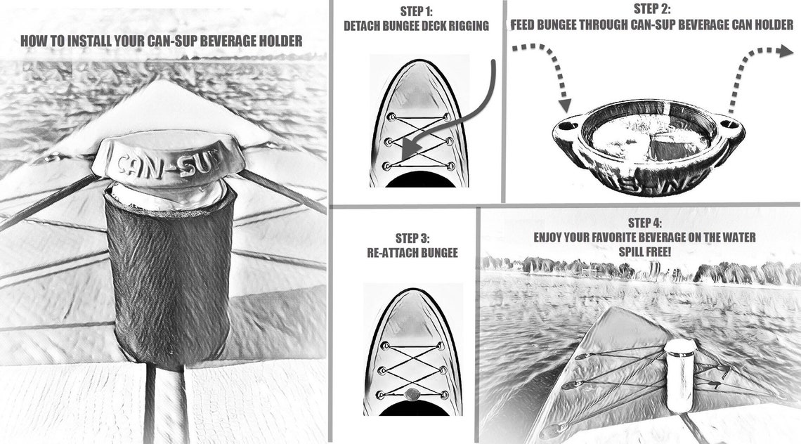 CAN - SUP Beverage Can Holder for Stand up Paddle Boards - Etsy UK