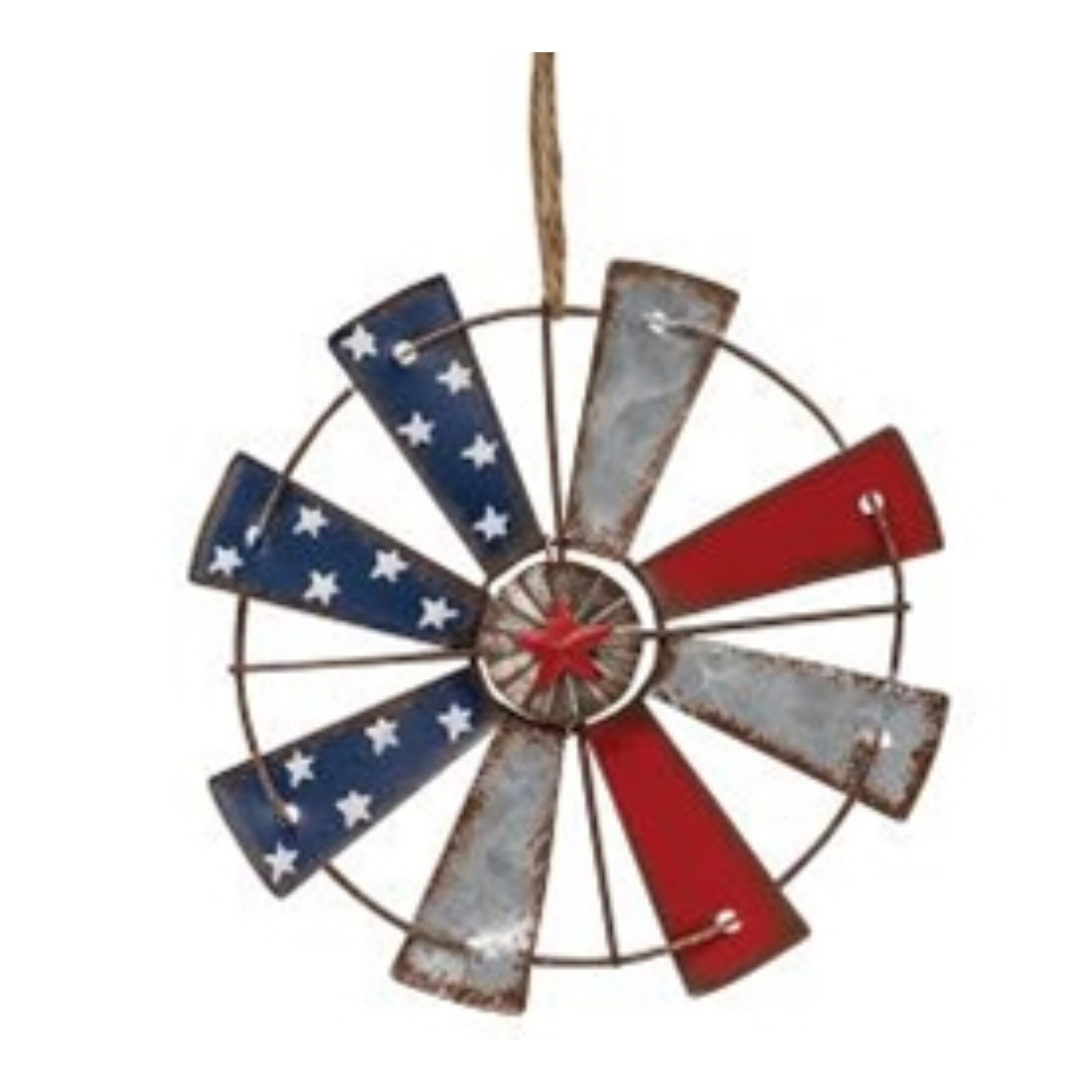 Americana Windmill Galvanized Windmill Americana 4th of | Etsy