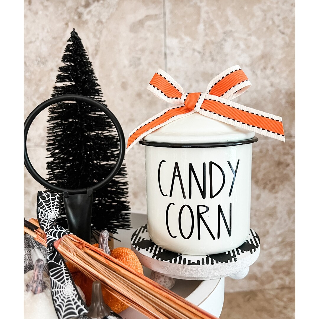 CANDY CORN, Halloween Tiered Tray, Two-tiered Tray, Fall Tier Tray ...