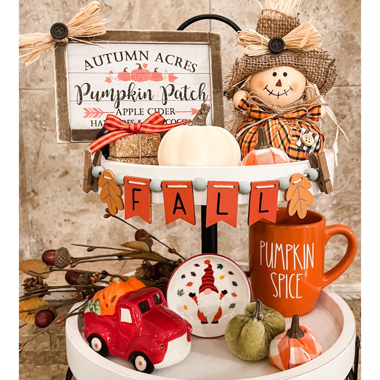 Fall Mini Banner Tiered Tray Decor Fall Tiered Tray Fall - Etsy