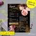2-page Pedicure Menu Template Nail Salon Price List Template - Etsy