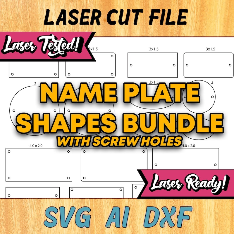 Jewelry Name Plate Svg - Etsy