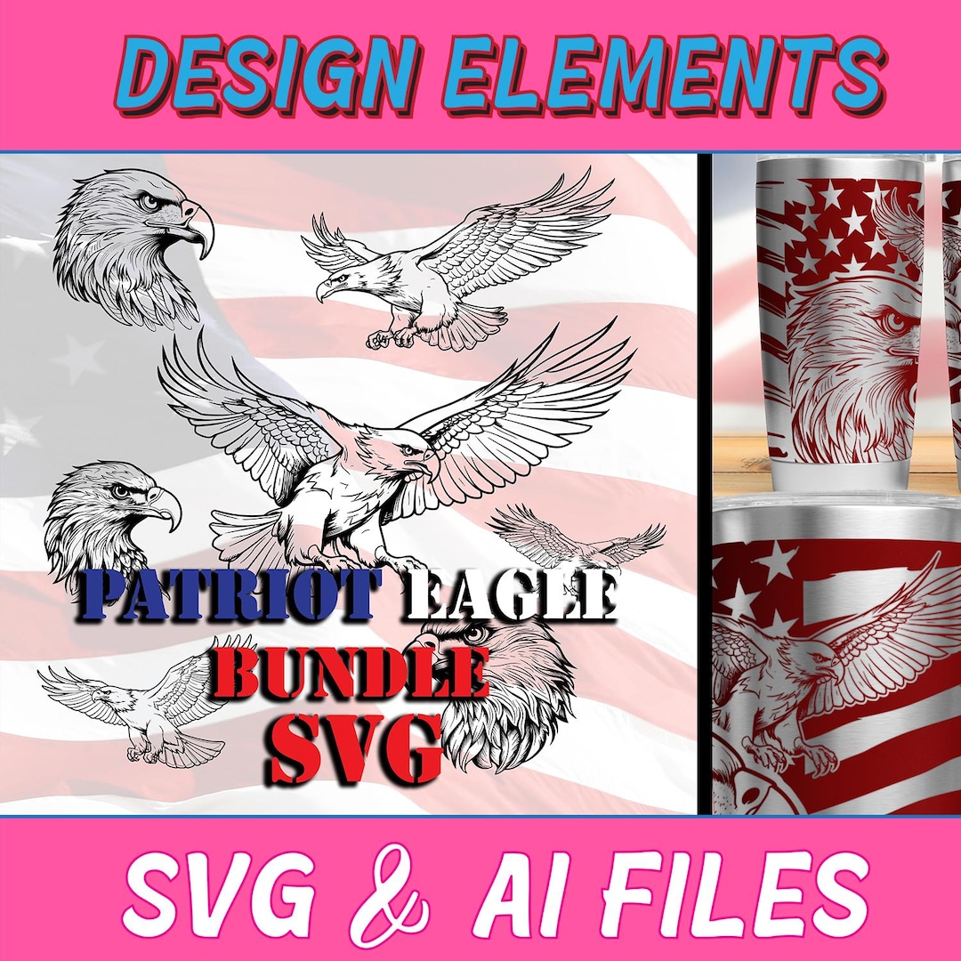 American Eagle SVG, Eagle Silhouette Svg, Eagle Head Svg, Svg Files for ...