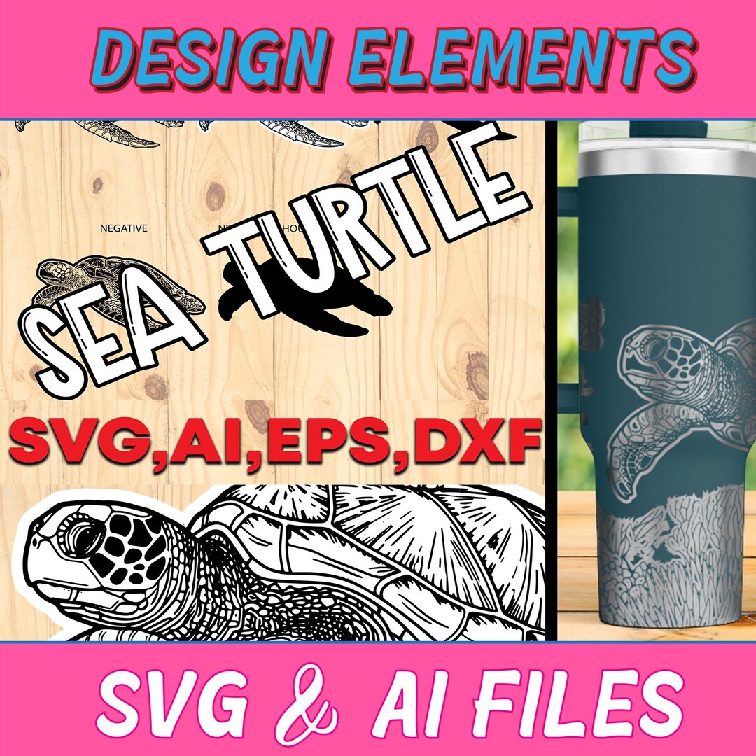 Sea Turtle SVG, Hawaii, Turtle, Silhouette, Digital Download ...