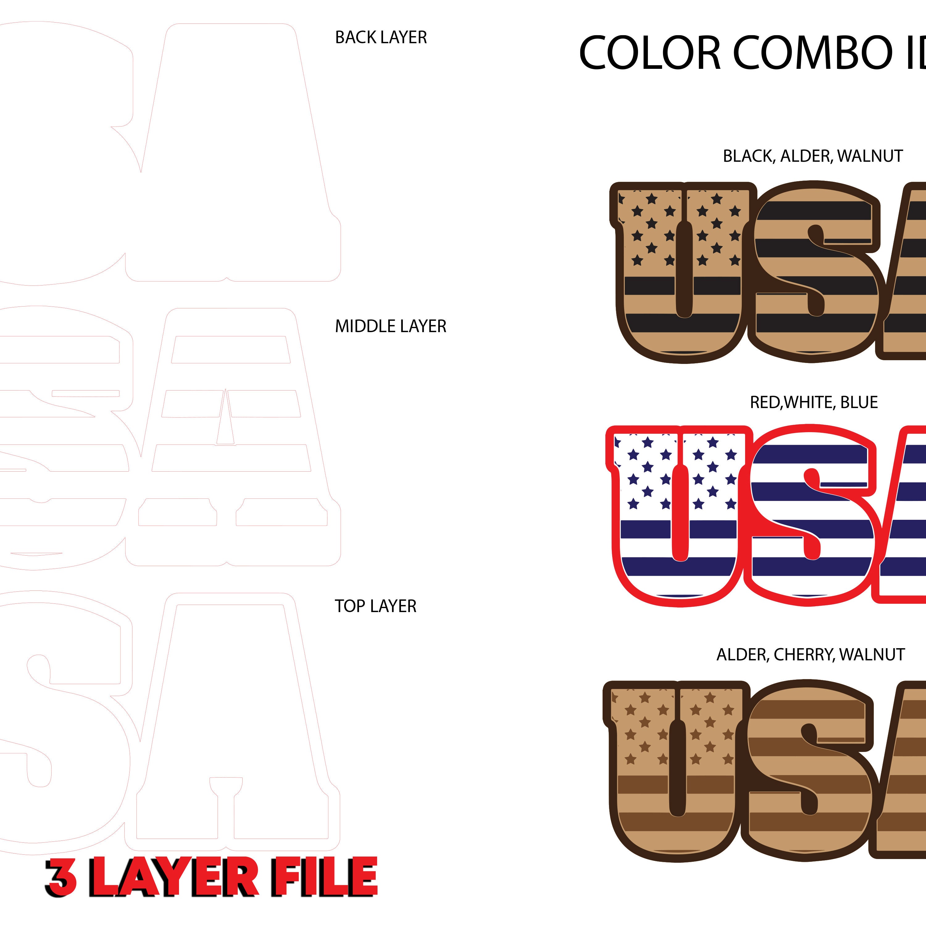 USA Sign Laser Cut File, American Flag Svg, America Svg, Svg Usa Laser ...
