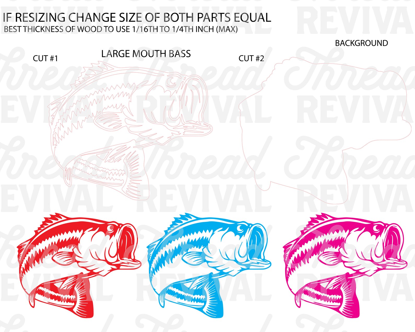 Laser Cut Bass, Bass Clipart, Bass Cricut,bass Cut File, Bass,bass ...