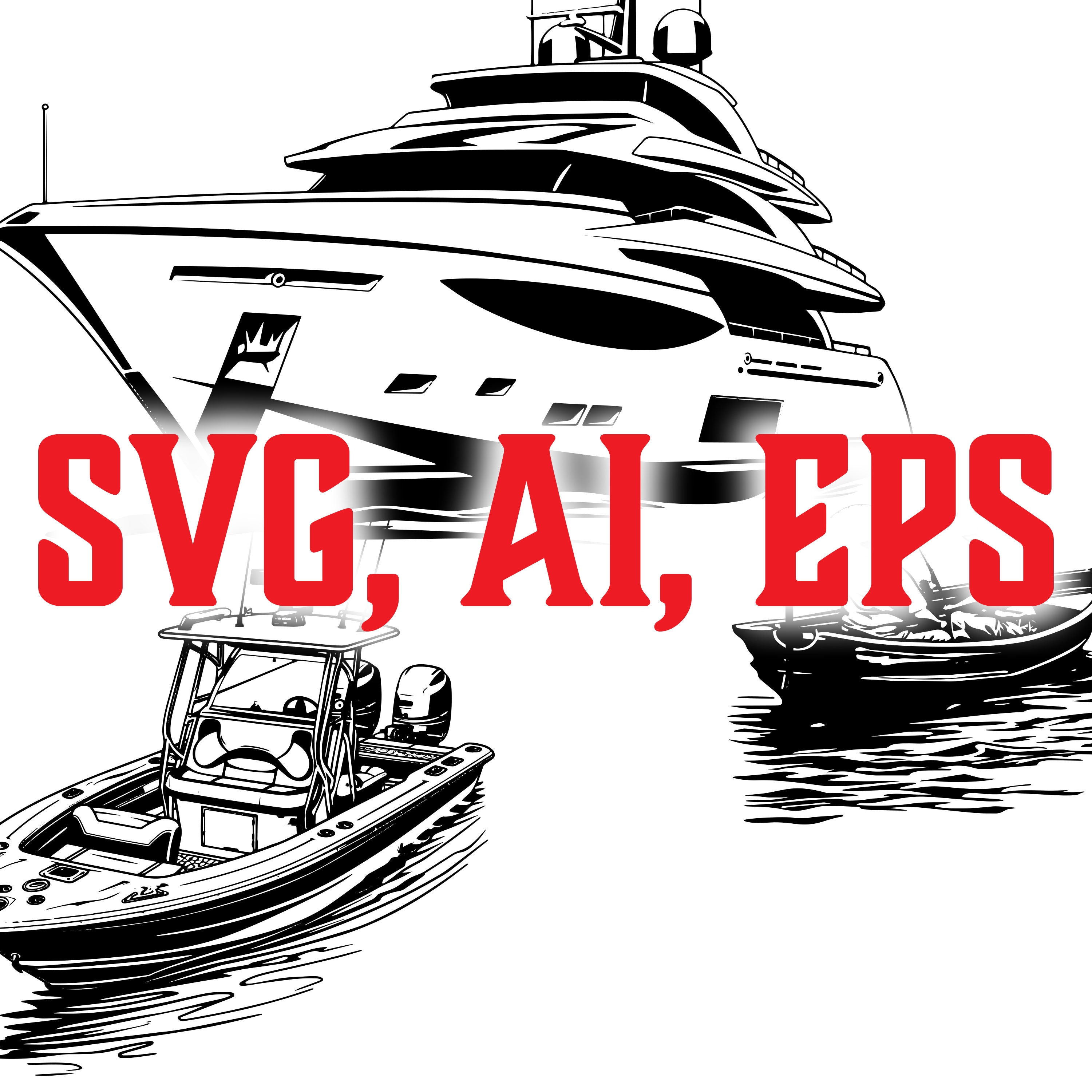 Boats and Ships SVG Bundle | Nautical | Pirate Ship | Yacht ...