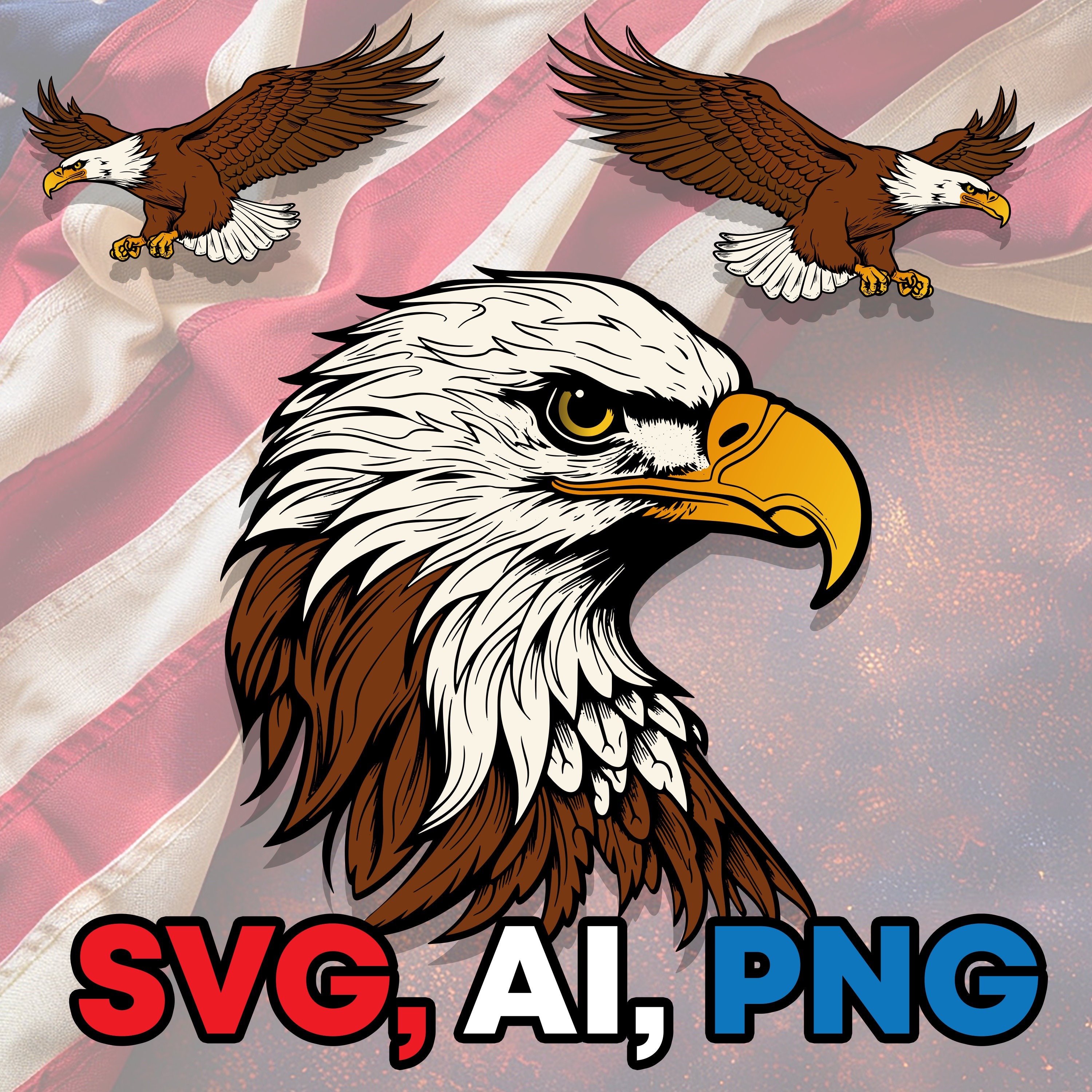 Eagle SVG, Eagle PNG, Eagle Head Svg, Eagle Bundle, Eagle, Eagle Clipart, Eagle Png, Svg Bundle ...