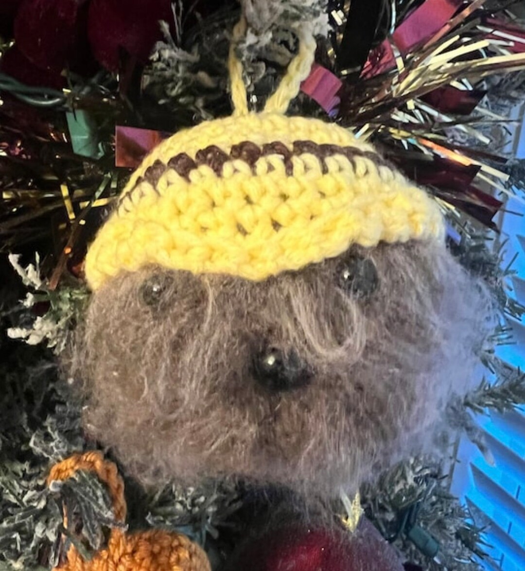 Wendell Porcupine Crochet Ornament - Etsy