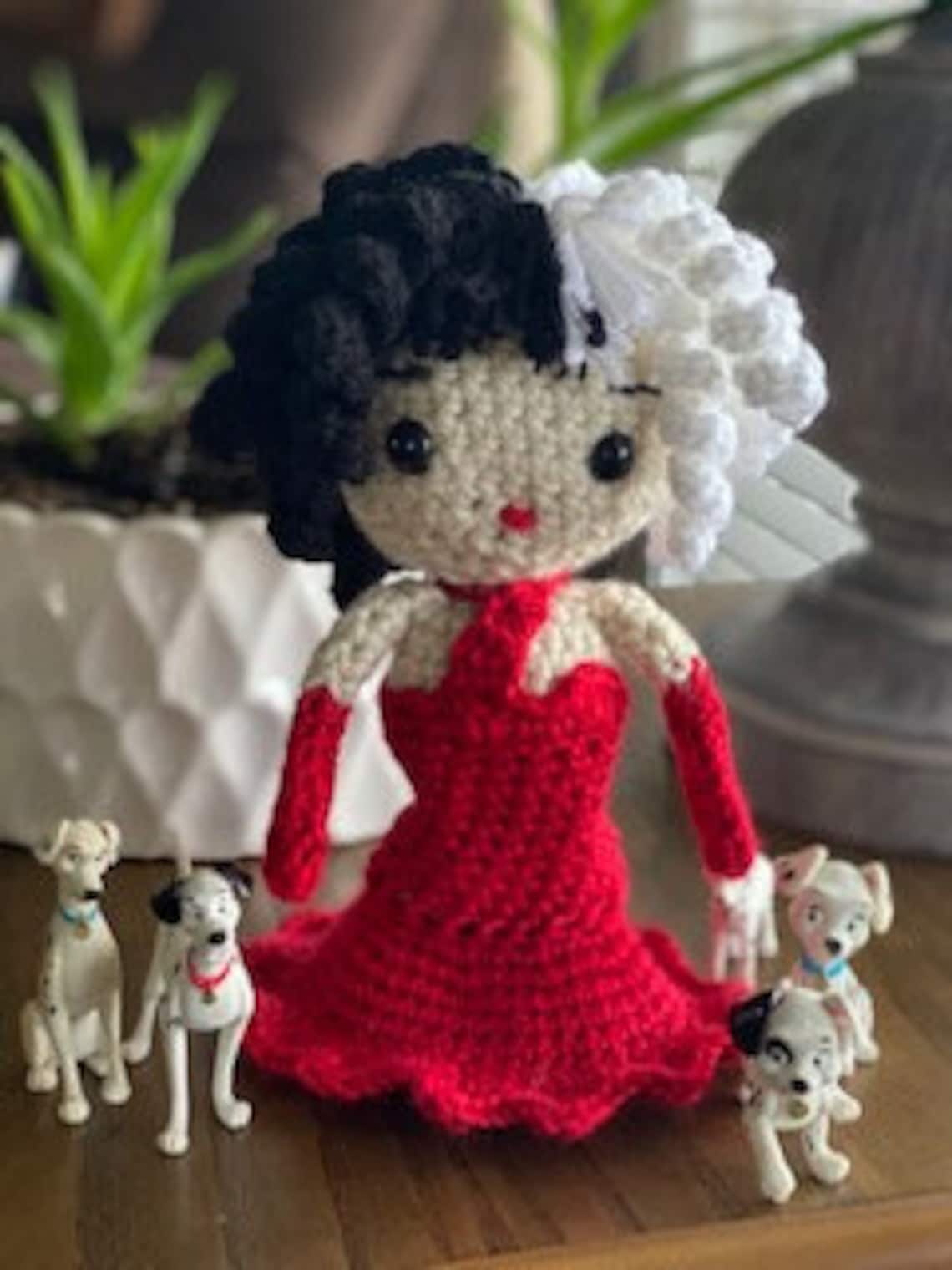 Cruella DeVil Crochet Doll PATTERN | Etsy