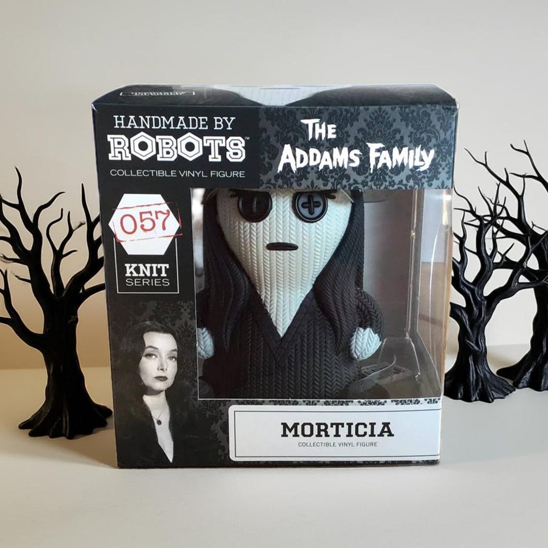 Officialy Licensed Morticia Addams, Vinyl Figure, Handmade by Robots ...