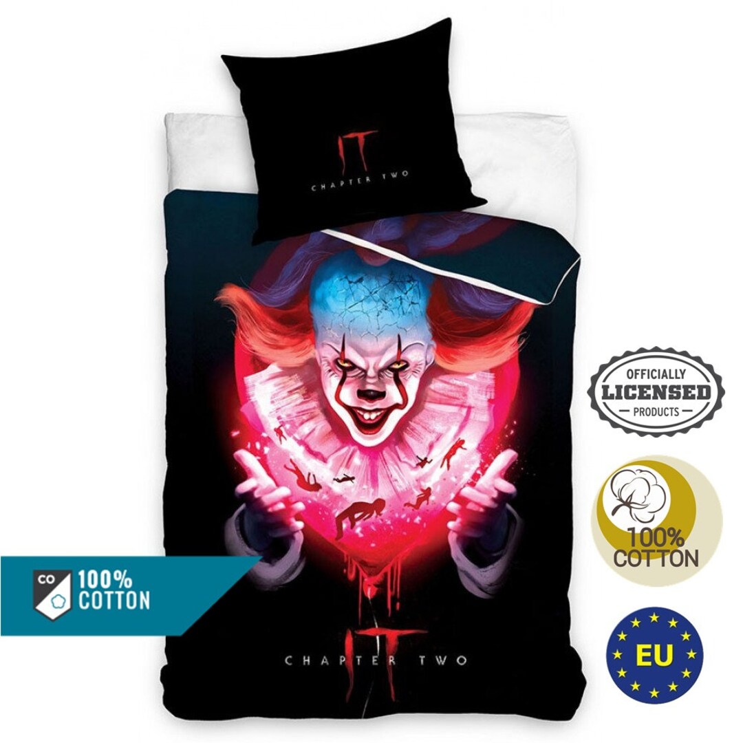Pennywise Stephen King IT Clown Derry Bedding Bed Linen - Etsy
