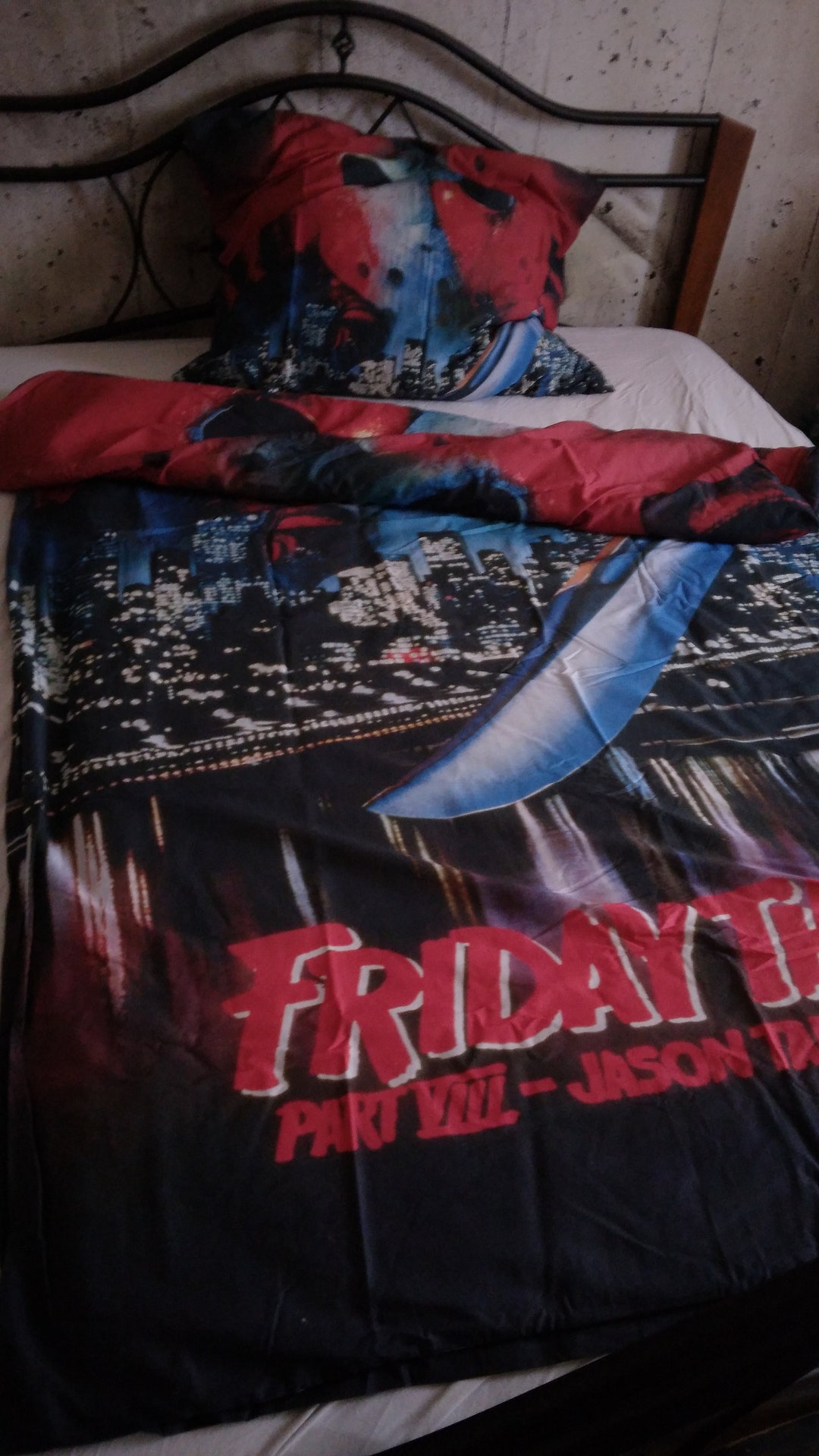 Friday the 13th Retro Slasher Horror 80s Eighties Bedding, Bed Linen ...