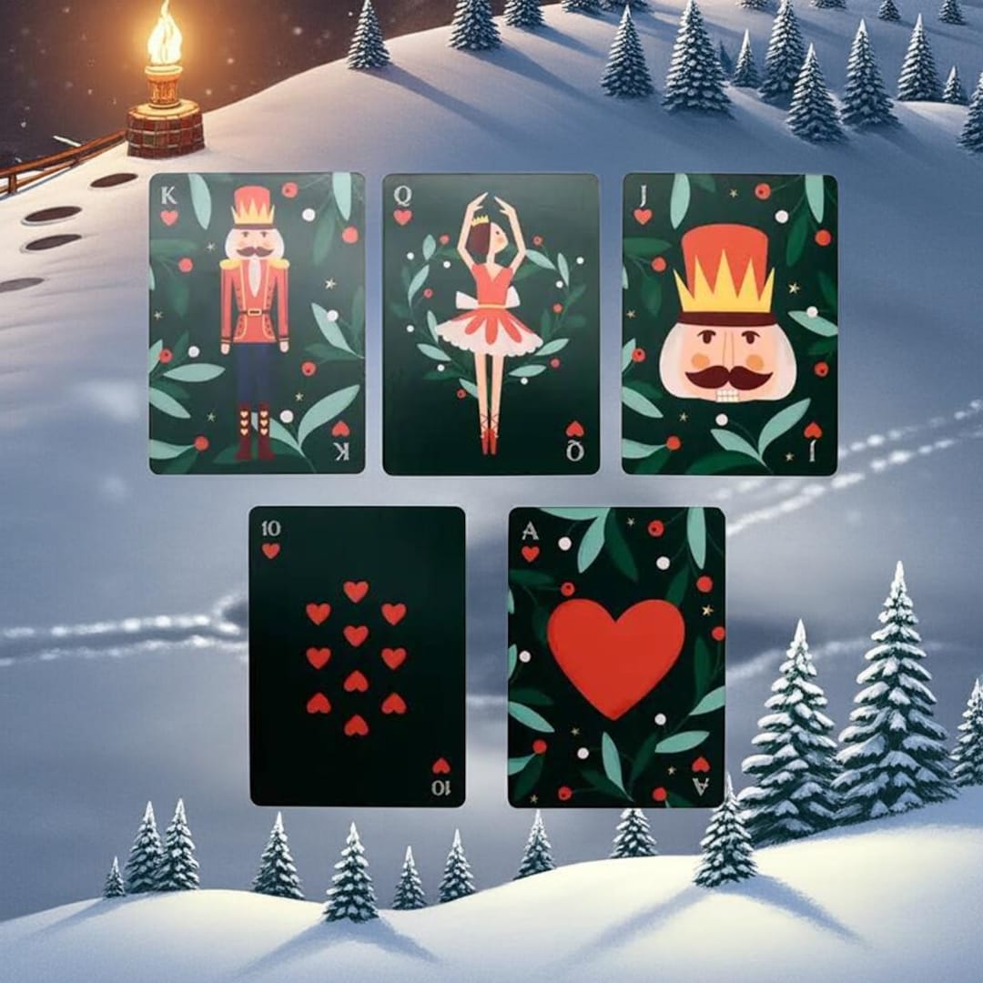 The Nutcracker, Mouse King, Playing Cards, Christmas, Green, Tannenbaum ...