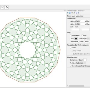 14-fold Islamic Geometric Pattern Geogebra Design Tutorial - Etsy