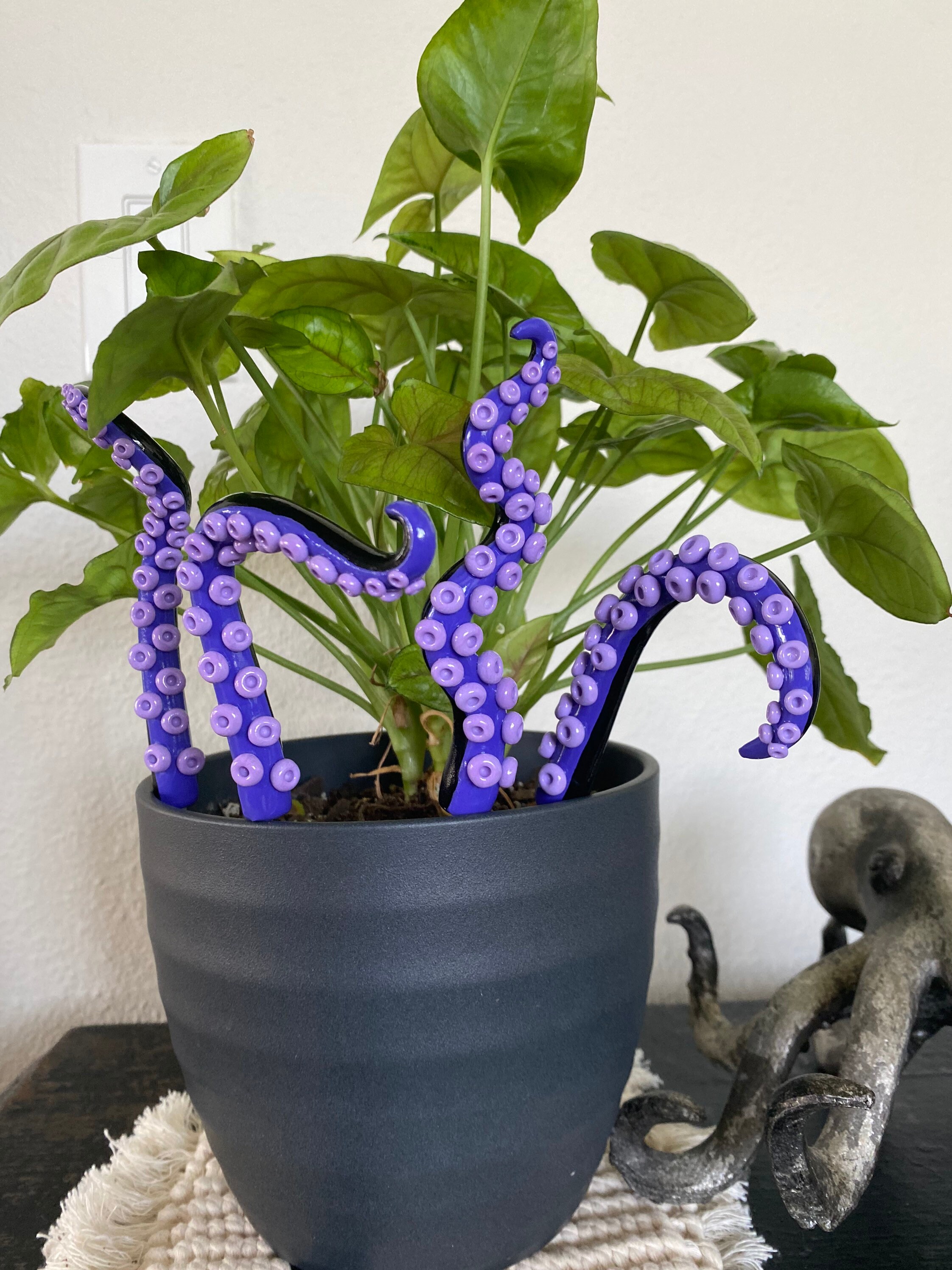 Sea Witch Octopus Tentacle Stakes Plant Stakes Octopus Plant | Etsy
