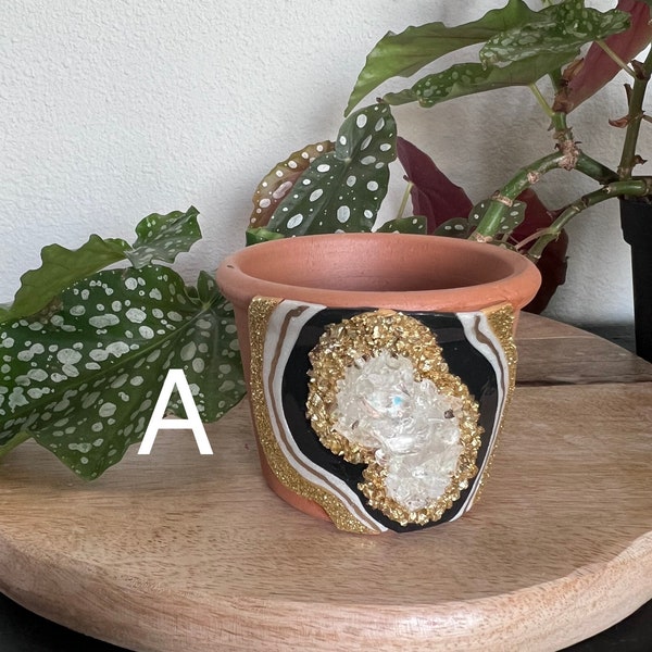 Geode Planter Pot - Etsy