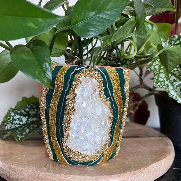 Geode Planter Pot - Etsy