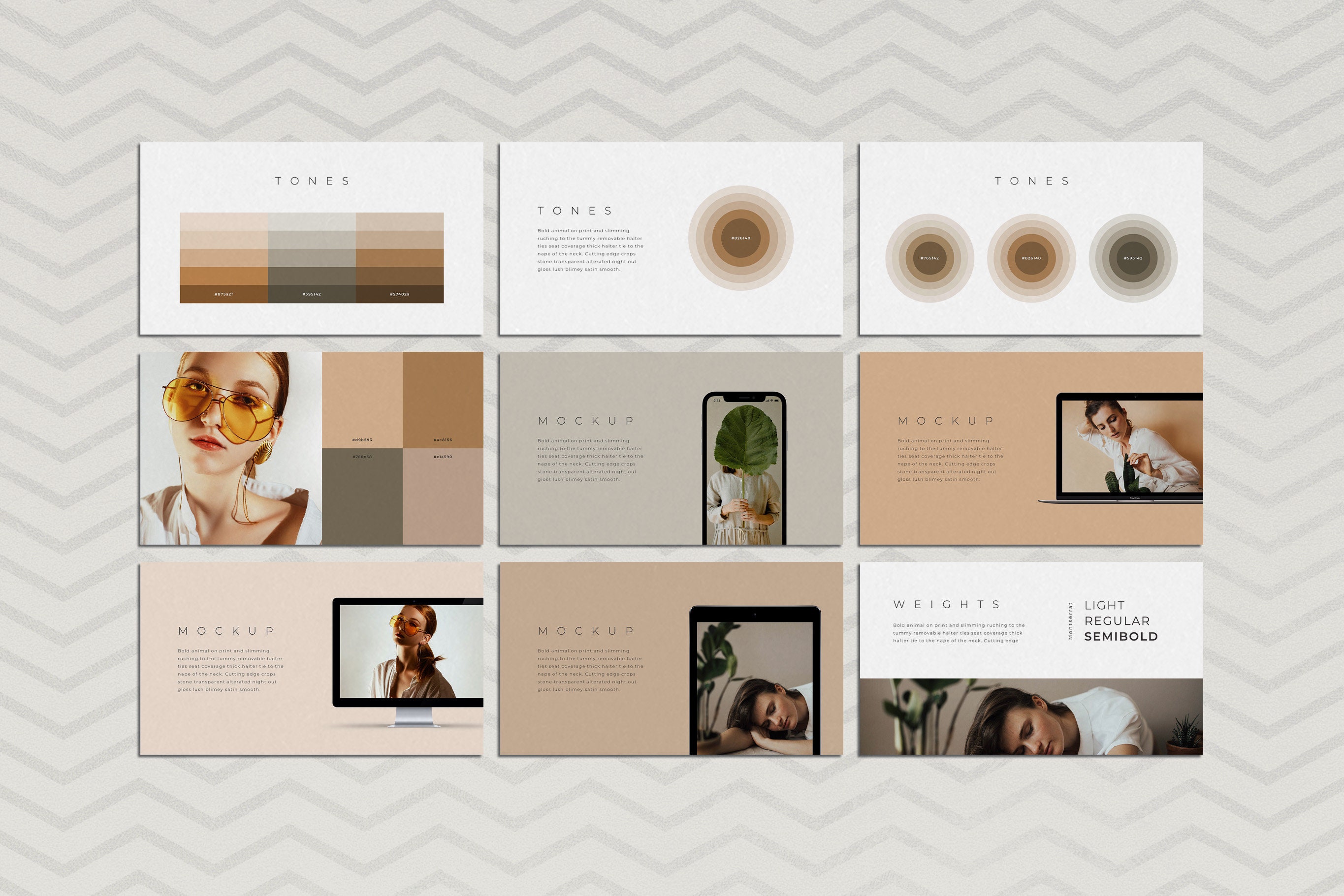 Earthy Fashion and Lifestyle Brand Guidelines for Canva, Powerpoint ...