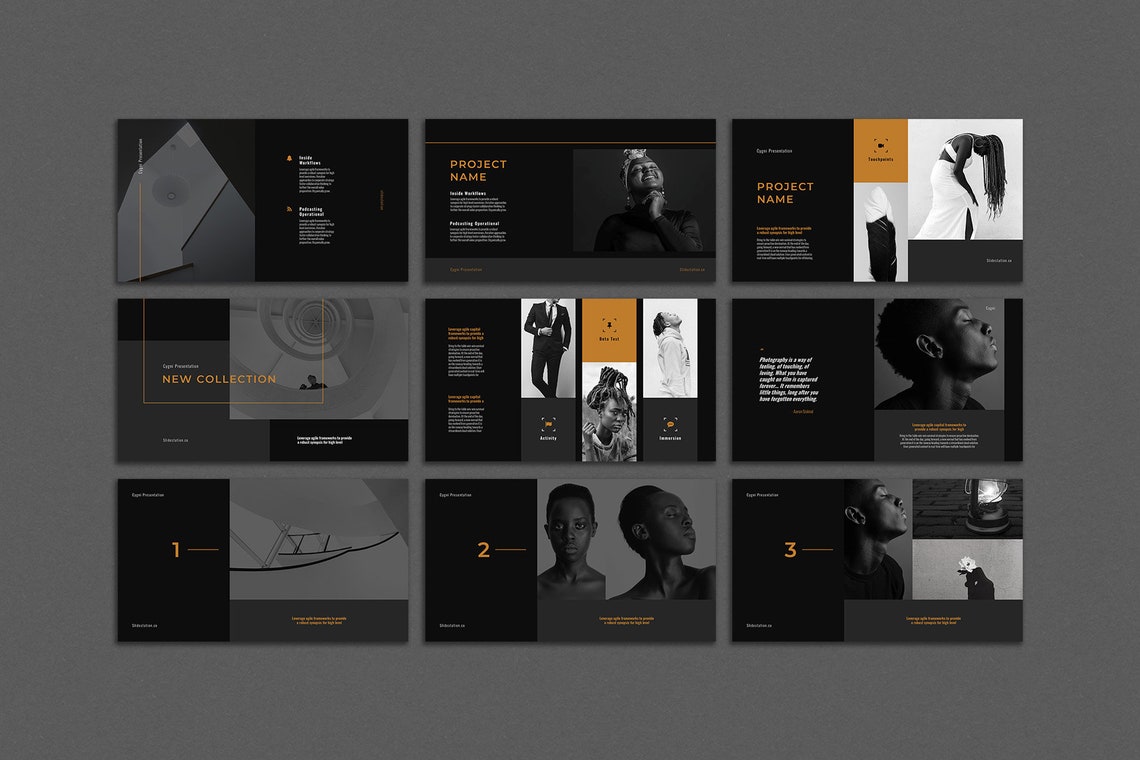 Modern and Professional Photography Portfolio Cygni Presentation ...