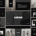 Corvus Minimalist Architecture Presentation Dark Theme, Black, Beige, Neutral Colors, Sleek ...