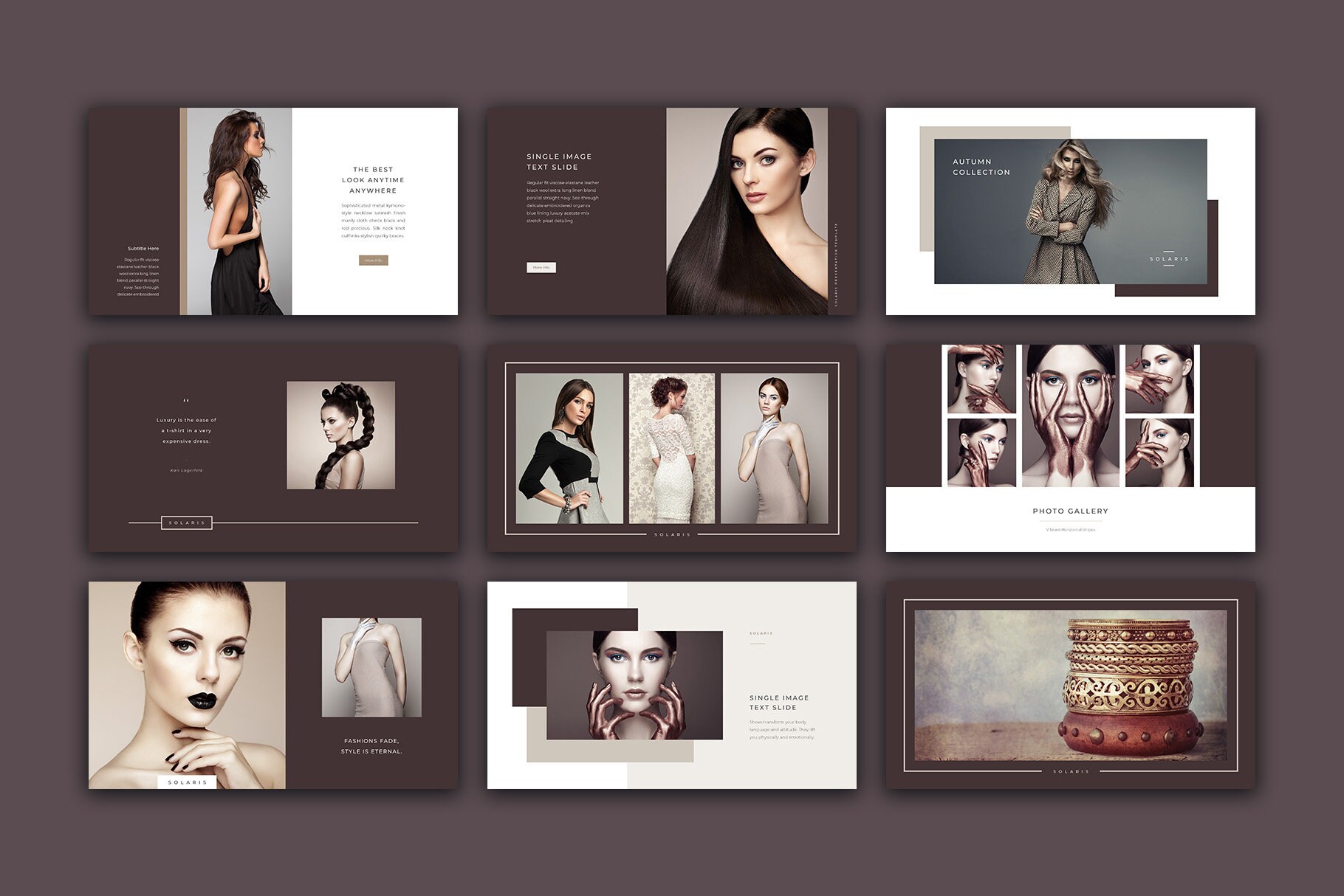 Elegant Hairstyle and Makeup Pitch Deck Presentation Template for ...
