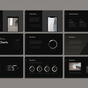 Corvus Minimalist Architecture Presentation - Dark Theme, Black, Beige, Neutral Colors, Sleek ...