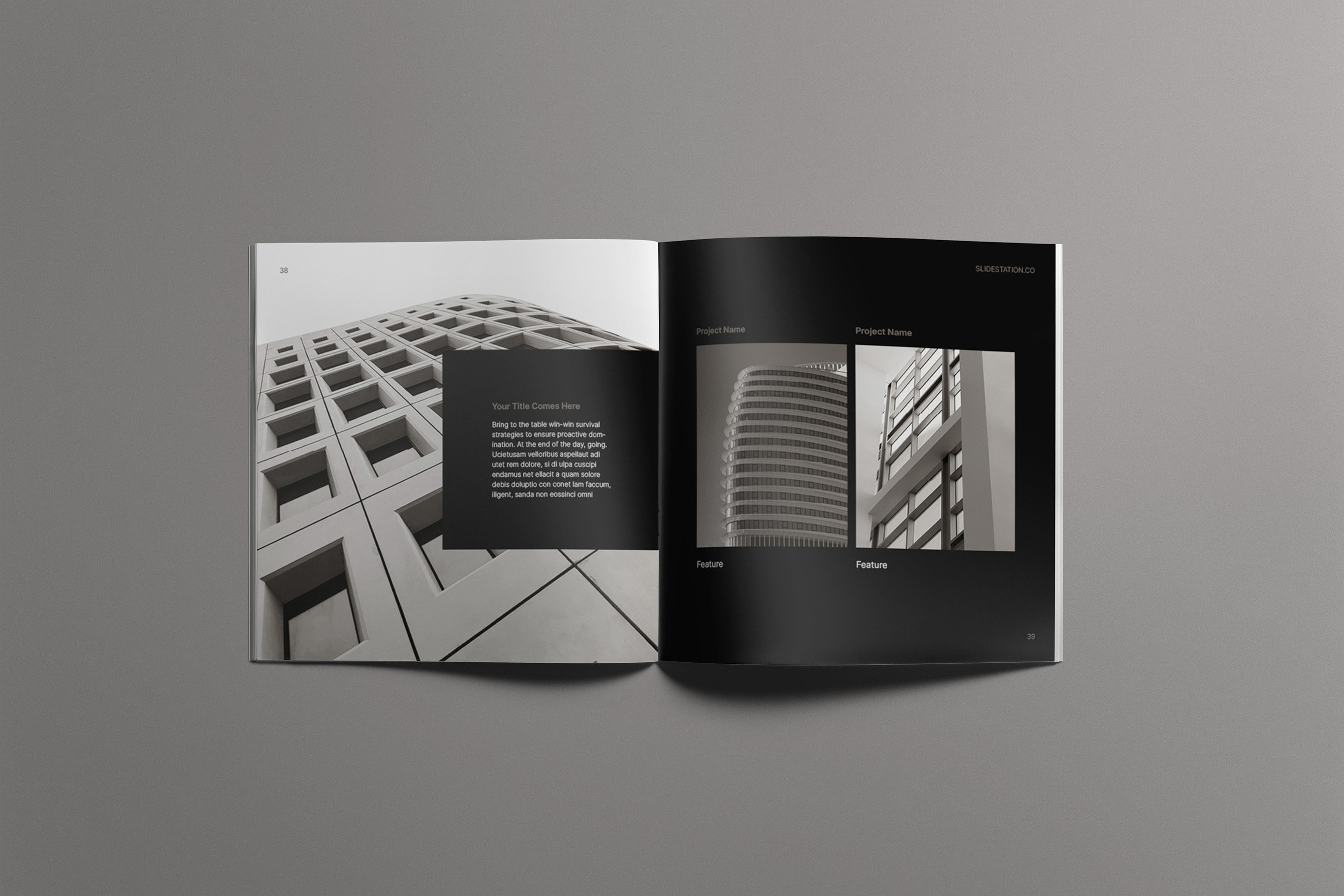 Corvus Architecture Lookbook Template - Indesign, Photography, Interior Design, Portfolio ...