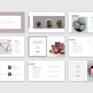 Freya Minimalist Marketing Agency Powerpoint and Keynote Presentation ...