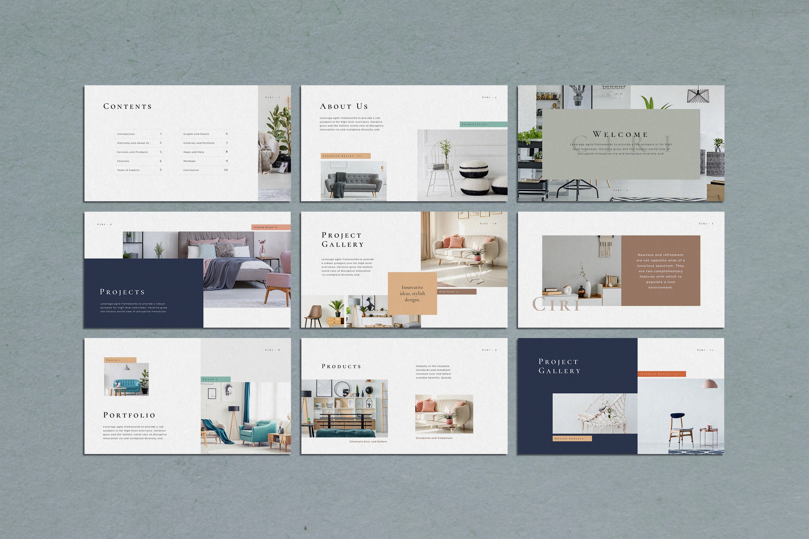 Ciri Interior Design and Home Decoration Presentation With Earth Tones ...