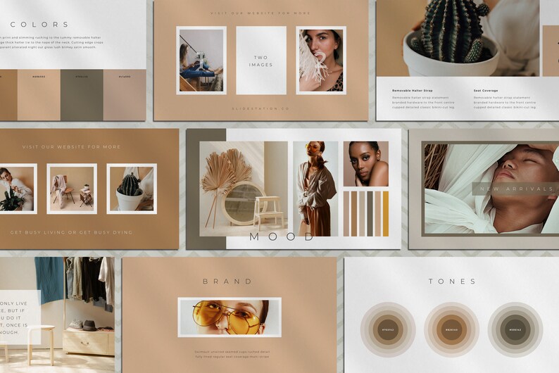Earthy Fashion and Lifestyle Brand Guidelines for Canva, Powerpoint ...
