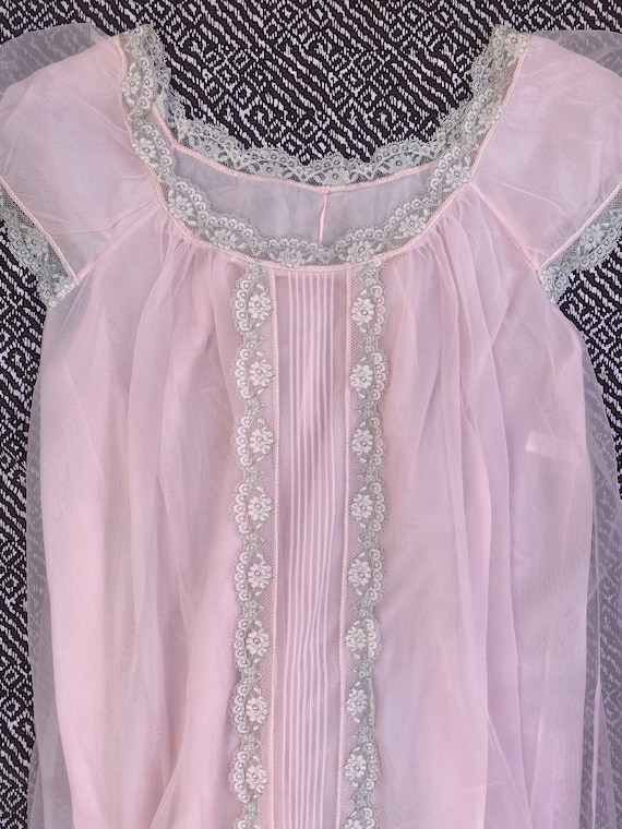 Sheer Pink Nightgown Lingerie Gem