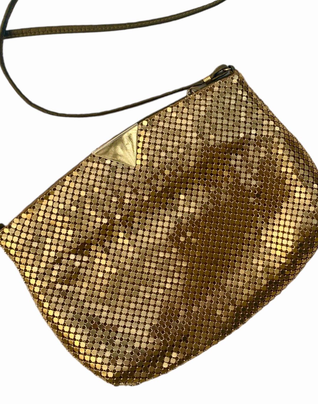 Gold Mesh Evening Bag 1980s Made by Bueno, Vintage Gold Mesh Handbag ...