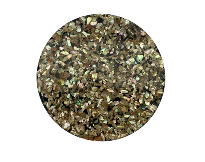 Retro 1960's Mid Century Lucite and Abalone Shell Trivet - Etsy