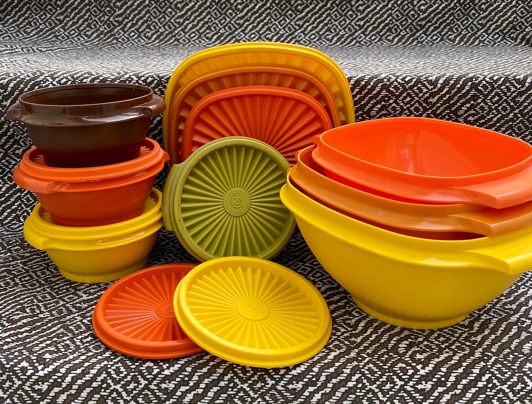 Vintage Tupperware Set, Tupperware Storage, Tupperware Storage ...