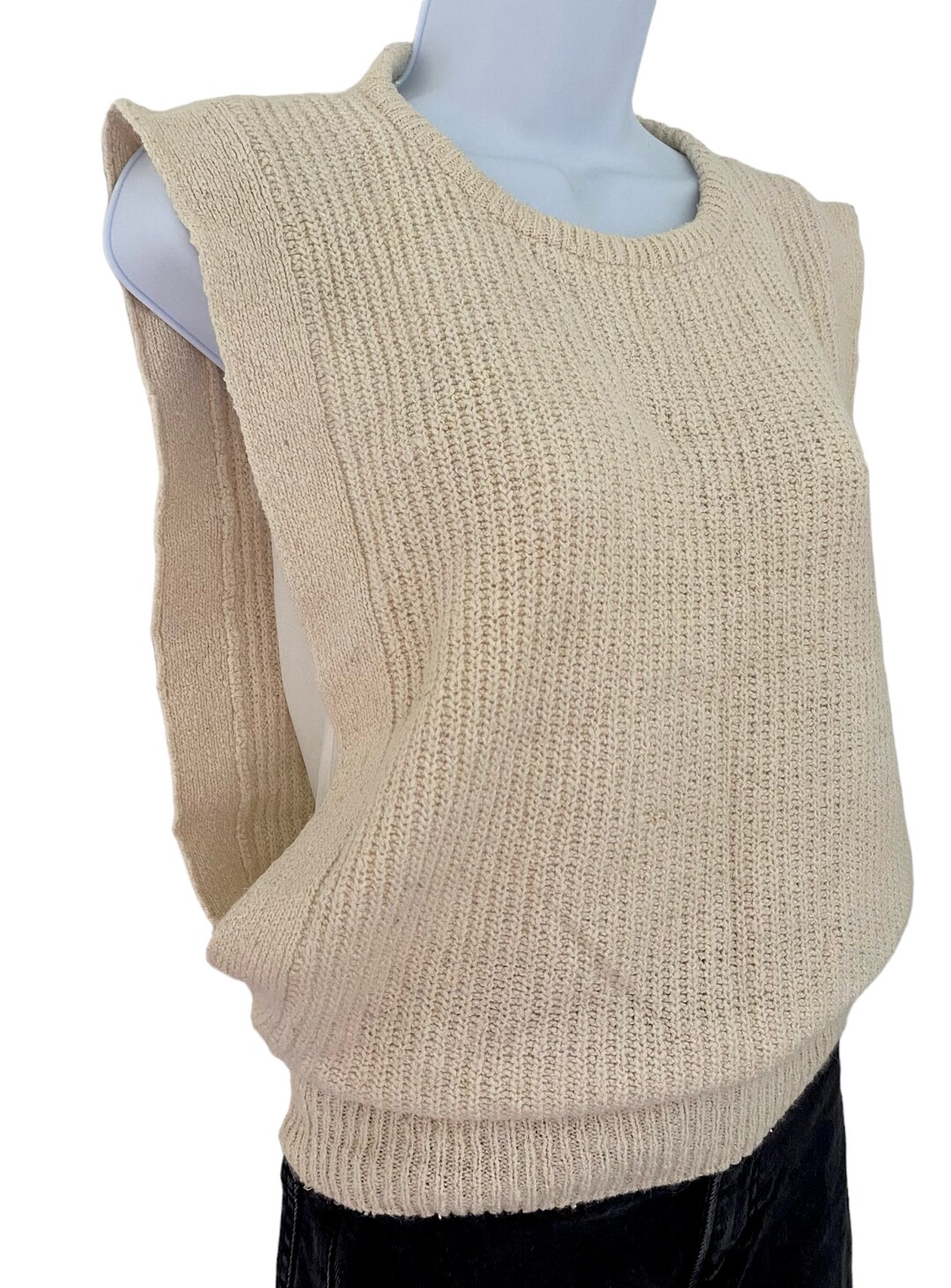 80's the Silk Workshop Cream Knit Sweater Small, Vintage Silk Sweater ...