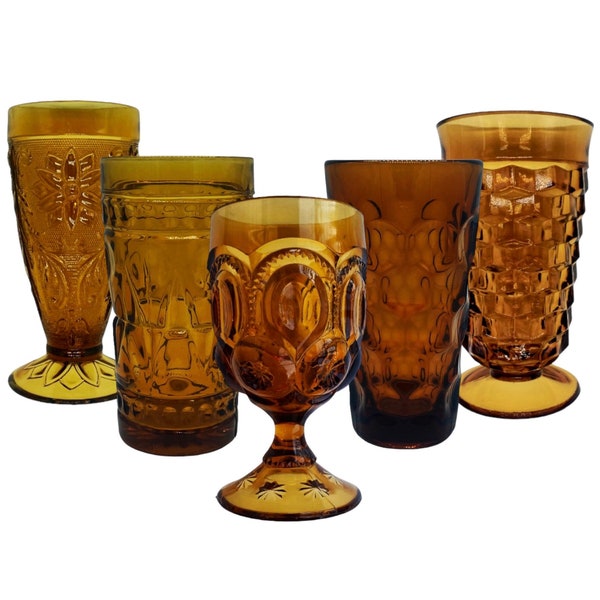 Amber Glassware - Etsy
